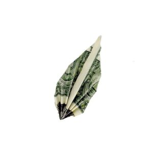 DIY Origami Money Leaf Step by Step Tutorial - diy-magazine.com