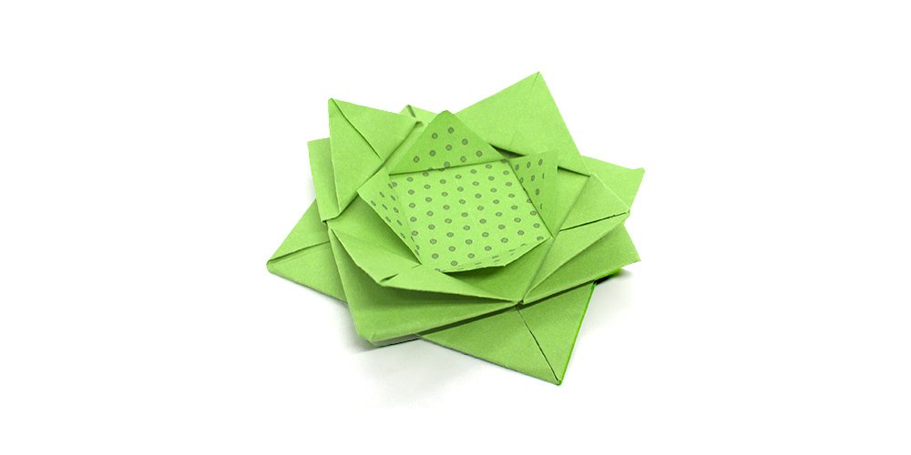 Christmas Origami Gift Bow Instruction in Just 9 Steps