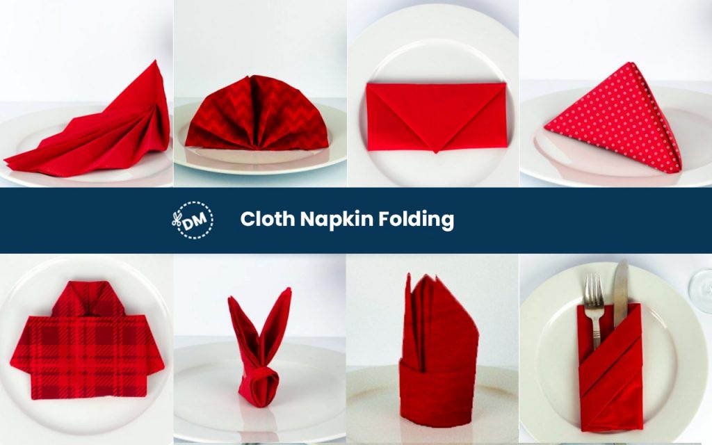 Easy Cloth Napkin Folding Ideas - diy-magazine.com