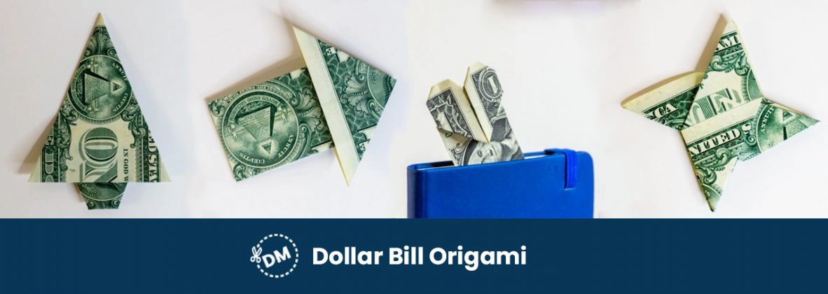 Aprende a hacer origami con billetes de dólar