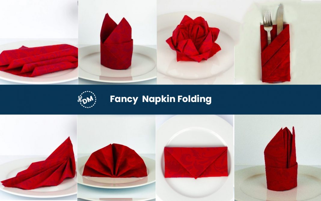 Fancy Napkin Folding Step by Step Tutorial - diy-magazine.com