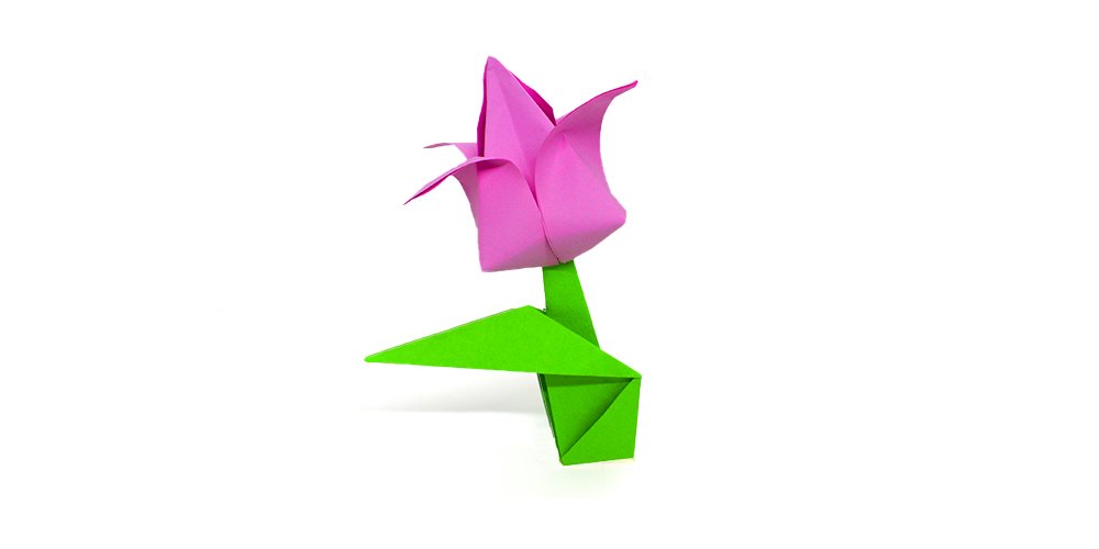 3D Origami Tulip Tutorial | DIY Flower Fold Made Easy