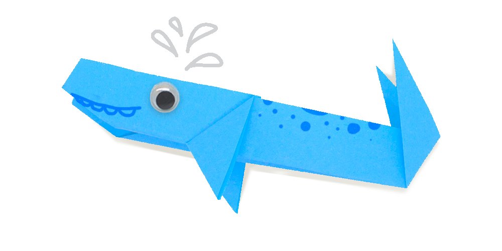 DIY Origami Whale | Kirigami Animal Folding Instruction