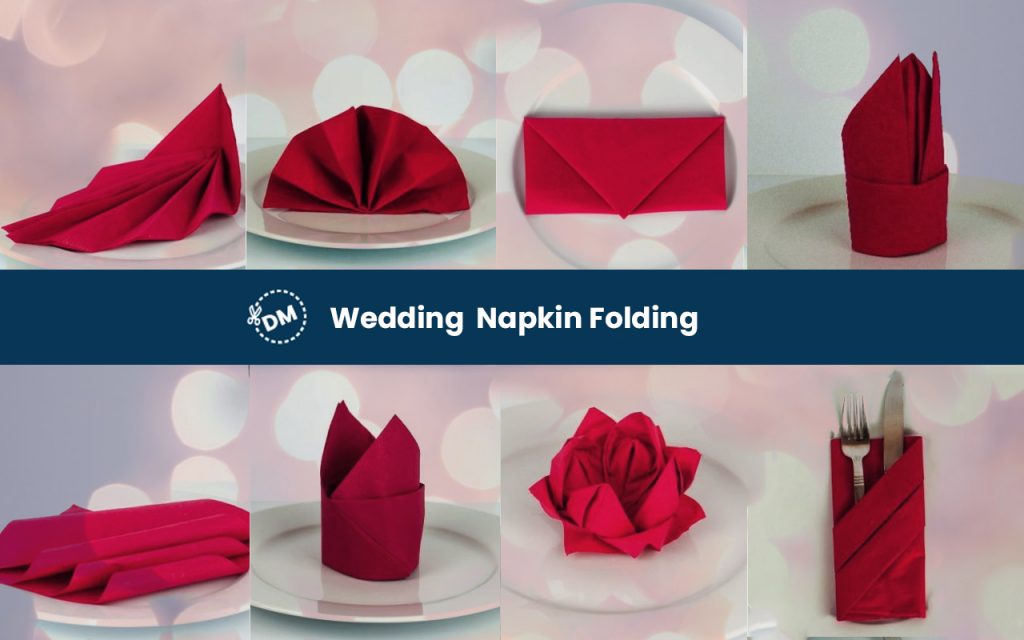 Best Wedding Napkin Folding Ideas - diy-magazine.com