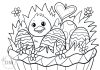 Easter Egg and Baby Chick Coloring Page - diy-magazine.com