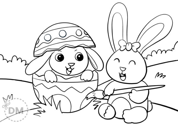 Pokémon Easter Coloring Page for Kids to Print
