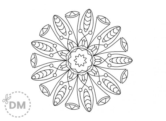 Mandala Coloring for Kids | Free Printable Page - diy-magazine.com