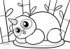 Cute and Adorable Unicorn Panda Coloring Page - diy-magazine.com