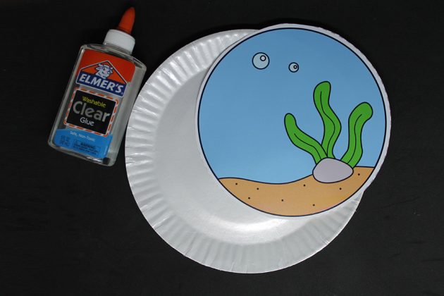 Paper Plate Fish Bowl | Free Printable Fish Template - diy-magazine.com