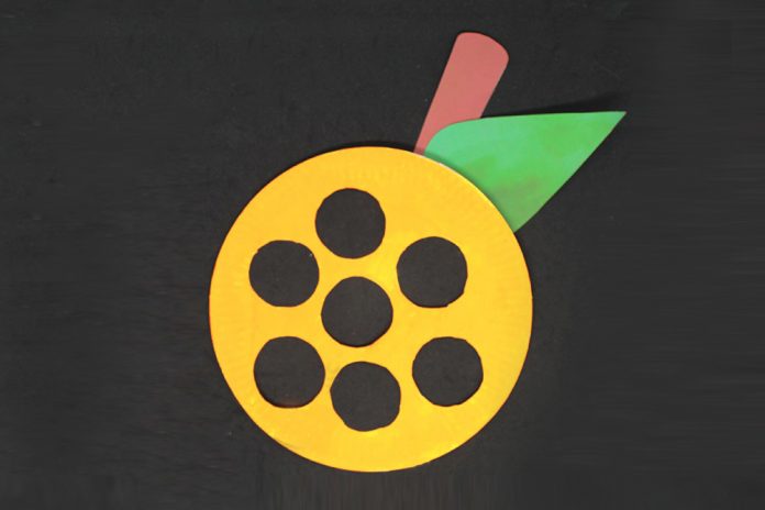 Paper Plate Caterpillar Lacing Craft - diy-magazine.com