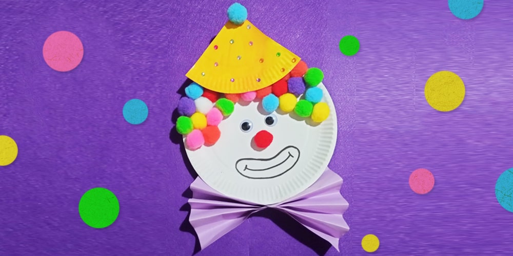 Funny Clown Paper Plate Craft for Kids | Fast & Easy ️