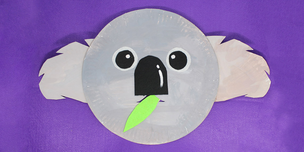 Cute Koala Bear Paper Plate Craft - Ideal for Kids