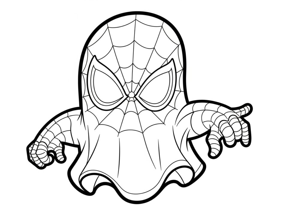 Happy Birthday Spiderman Coloring Page - Free Printable