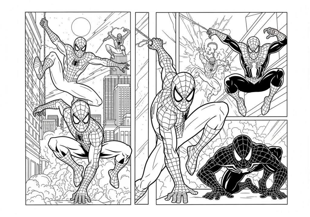 Descubre más de 100 páginas para colorear de Spiderman | Imprimibles y ...