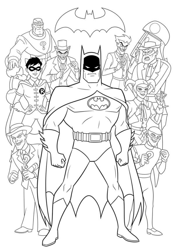 Batman Animated Series Coloring Pages - Free Printables"