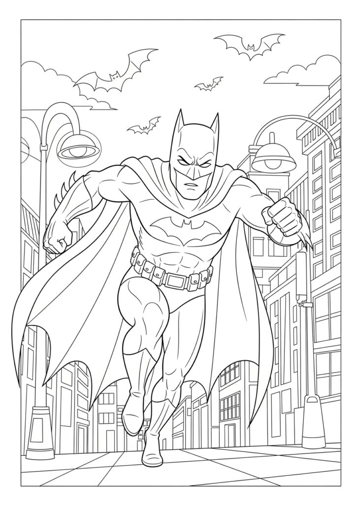 50+ Batman Coloring Pages (Free PDF Printables)