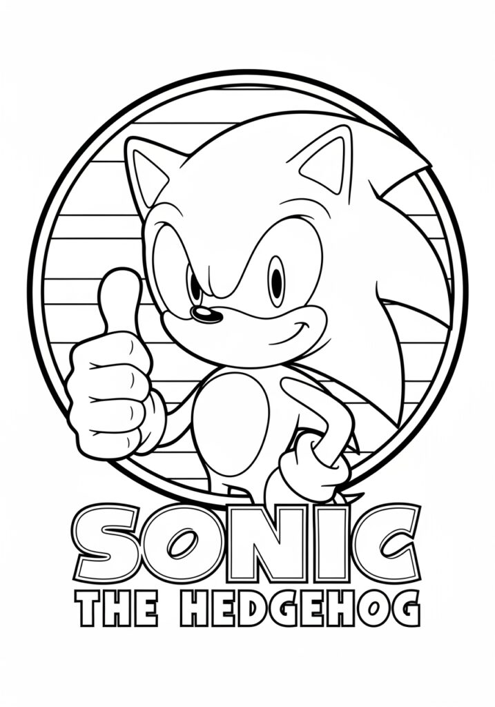 70+ Sonic Coloring Pages (Free PDF Printables)