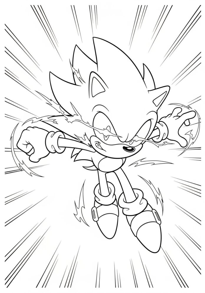 70+ Sonic Coloring Pages (Free PDF Printables)