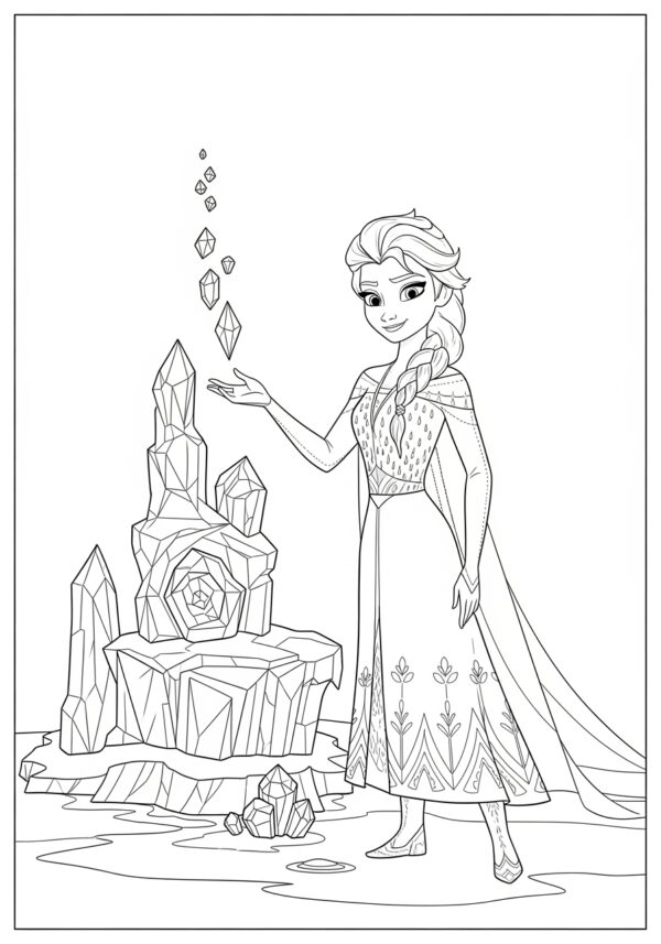 Anna and Elsa Frozen Coloring Page - Printable Fun
