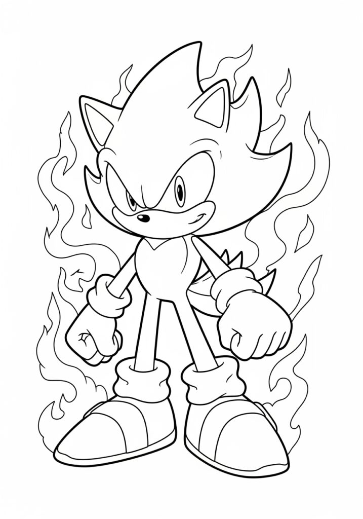 70+ Sonic Coloring Pages (Free PDF Printables)