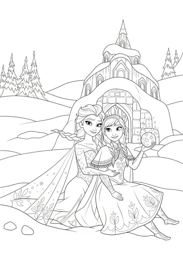 Coloriages Elsa — Coloriages à imprimer gratuits