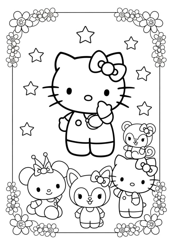 Hello Kitty Coloring Pages Archives - diy-magazine.com