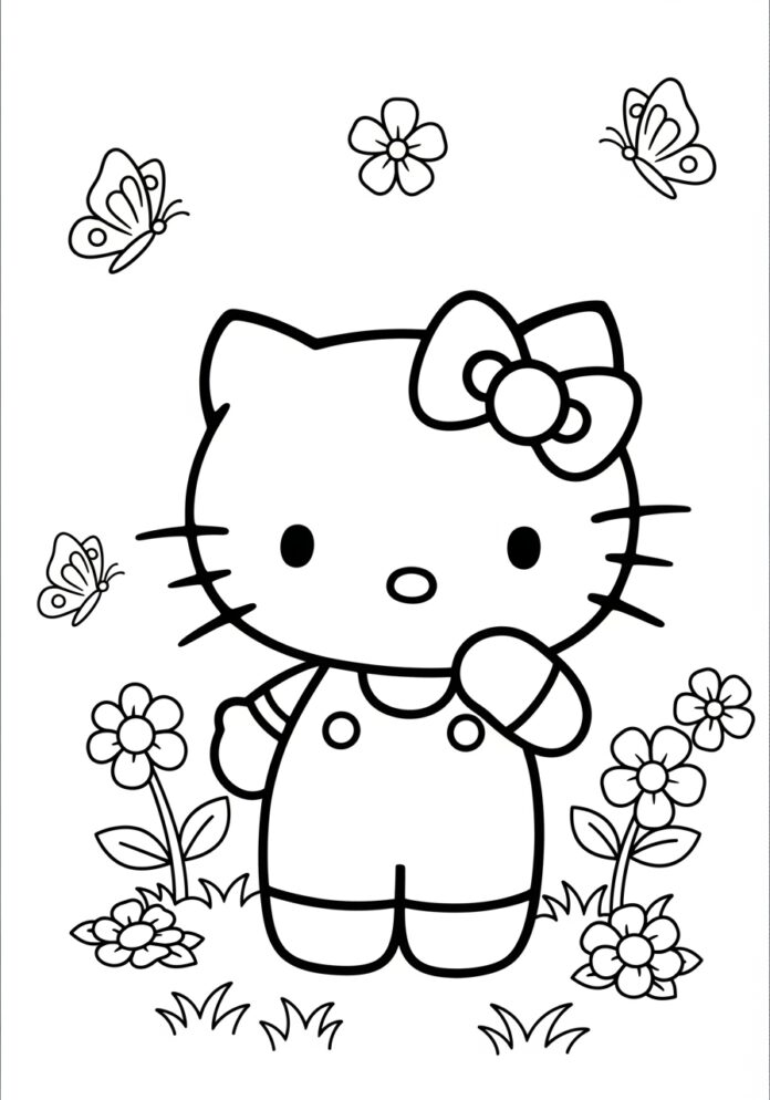 Hello Kitty Coloring Pages Archives - diy-magazine.com