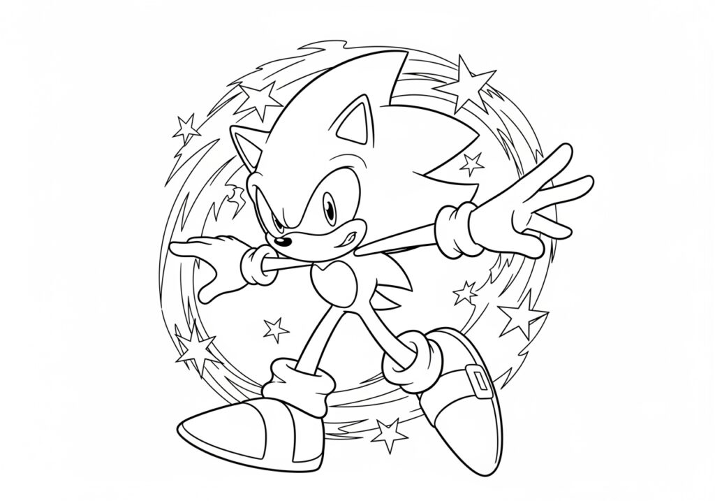 70+ Sonic Coloring Pages (Free PDF Printables)
