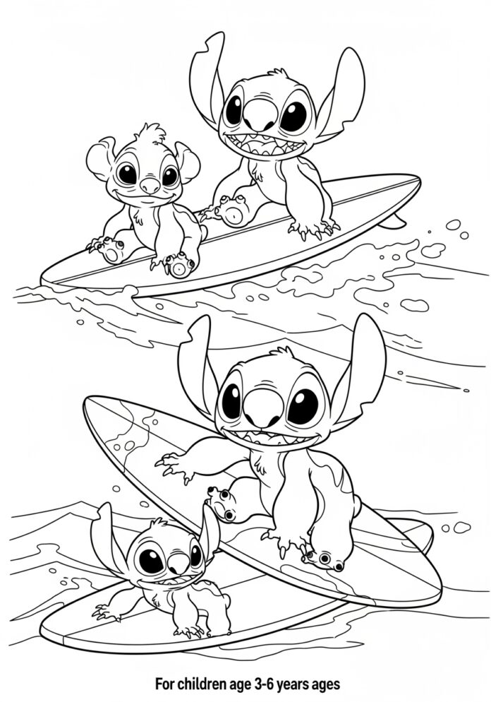 Stitch Coloring Pages Archives - diy-magazine.com