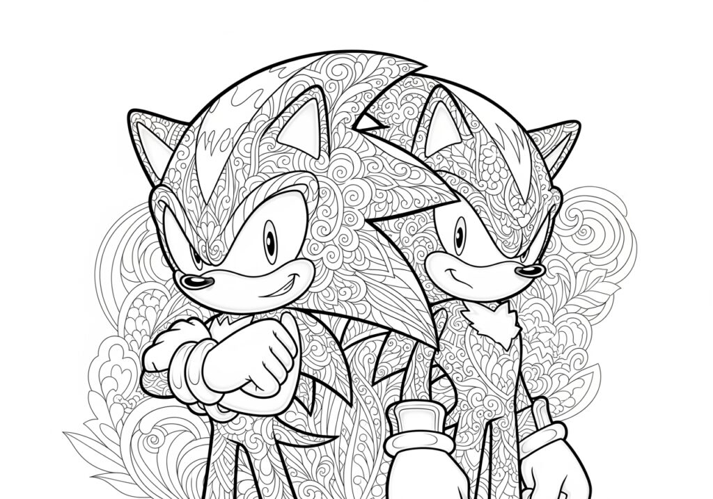 70+ Sonic Coloring Pages (Free PDF Printables)