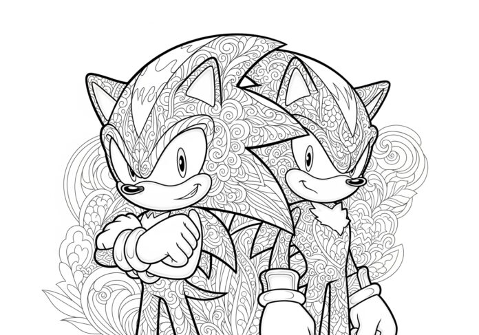 70+ Sonic Coloring Pages (Free PDF Printables)