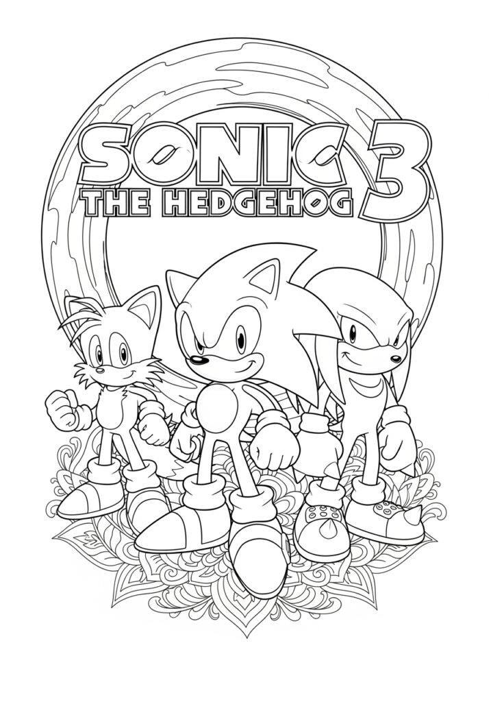 70+ Sonic Coloring Pages (Free PDF Printables)