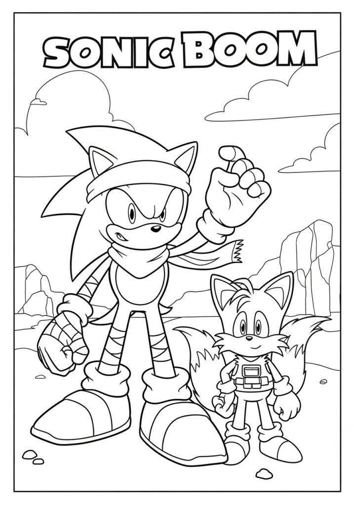 70+ Sonic Coloring Pages (Free PDF Printables)