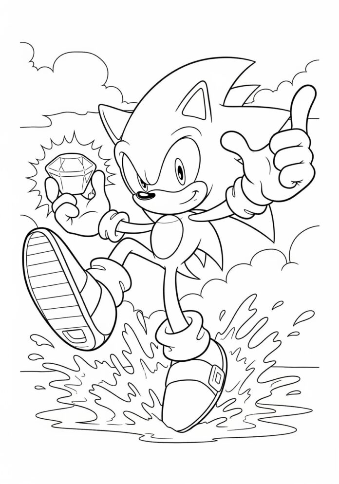 70+ Sonic Coloring Pages (Free PDF Printables)