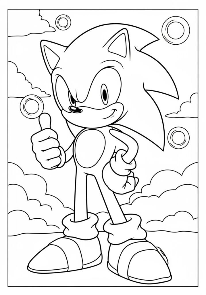 70+ Sonic Coloring Pages (Free PDF Printables)