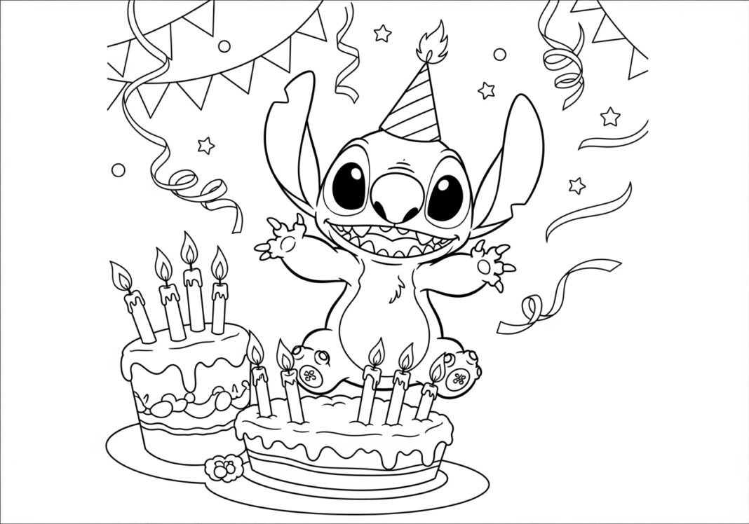 Stitch Coloring Pages Archives - diy-magazine.com