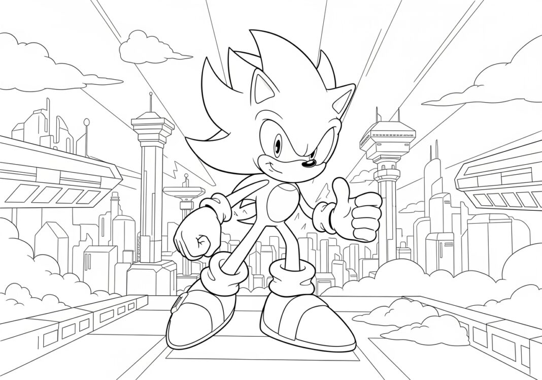70+ Sonic Coloring Pages (Free PDF Printables)