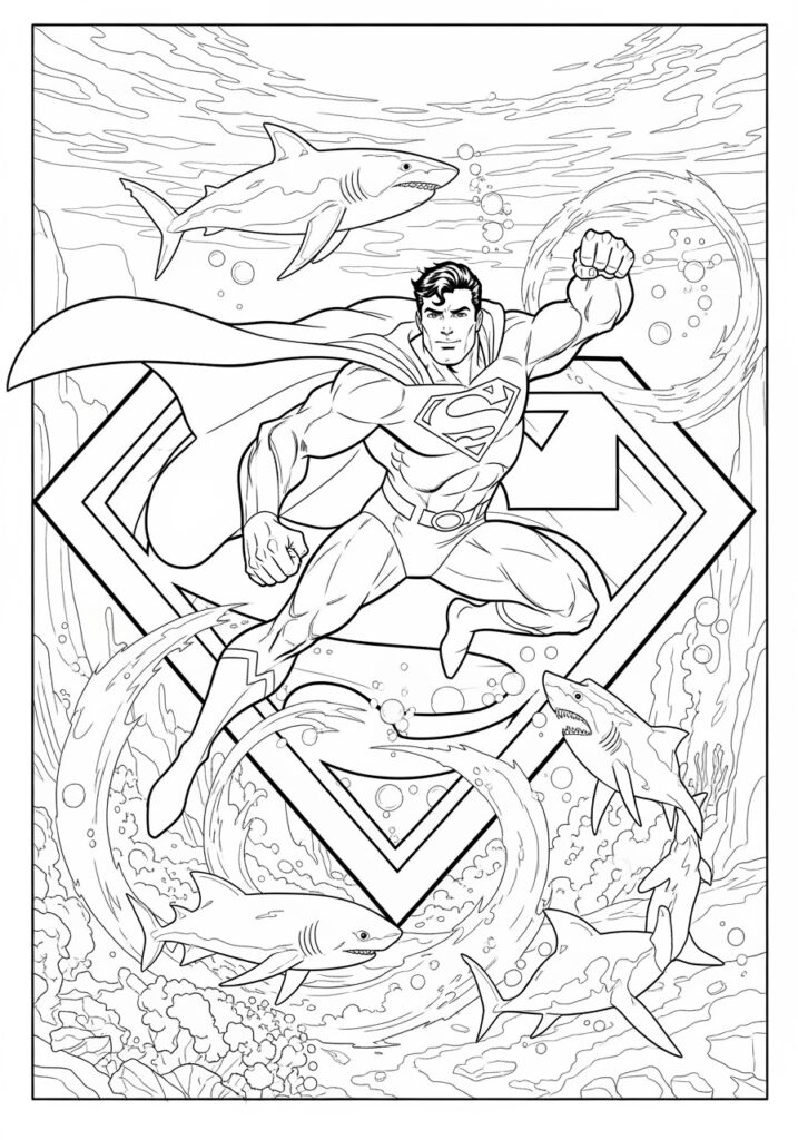 Superman Coloring Pages Archives - diy-magazine.com