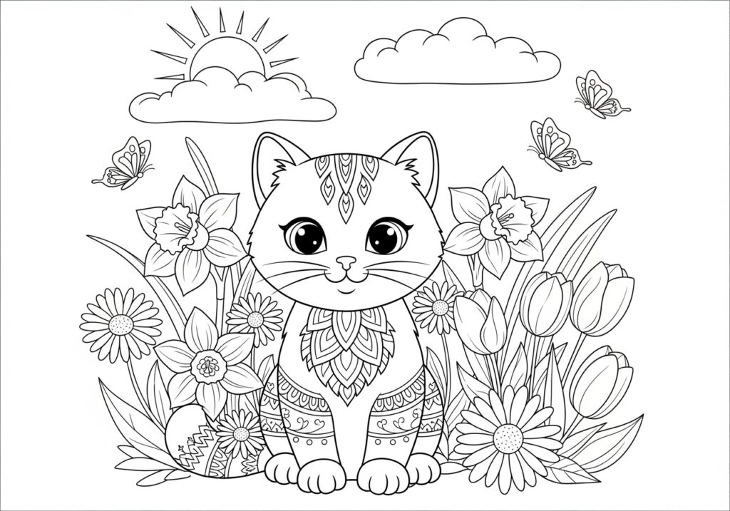 Kitty Corn Coloring Page - Printable & Fun for Kids