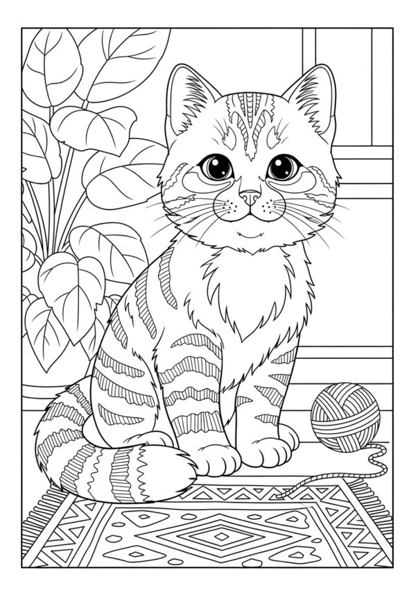 227 Halaman Mewarnai Kucing untuk Anak-anak & Dewasa (PDF Gratis)