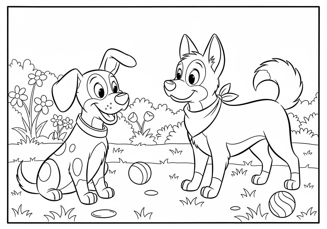 Disney Dog Coloring Pages: Free Printables for Kids