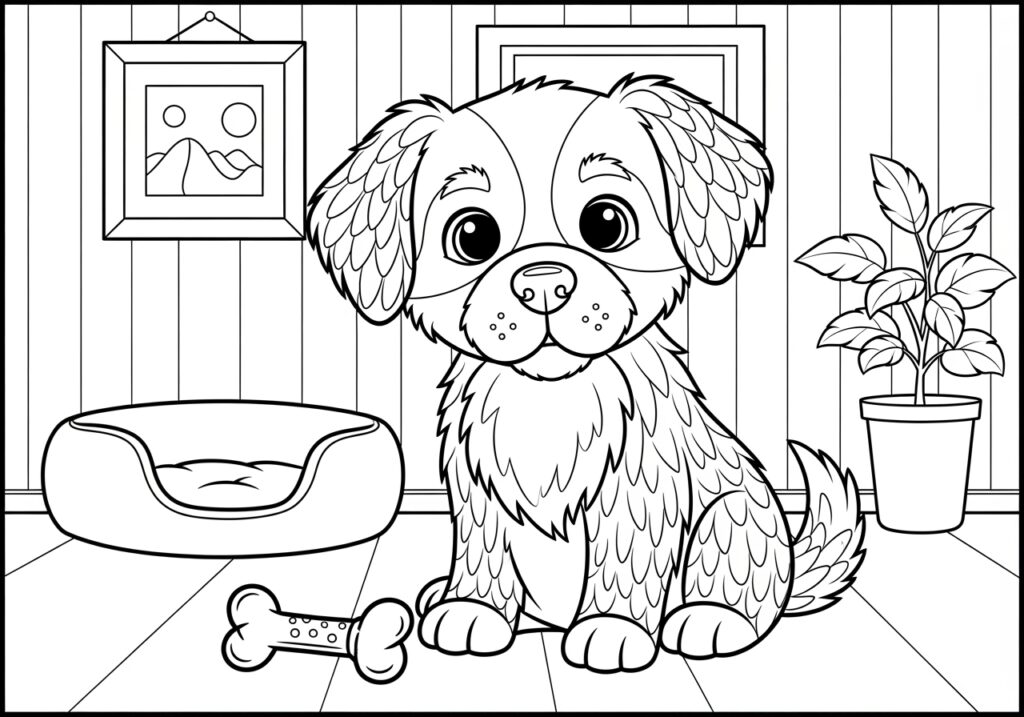 Cute Puppy Dog Coloring Pages | Free Printable Fun