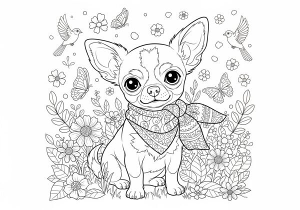 Little Puppy Coloring Pages: Free Printable Fun