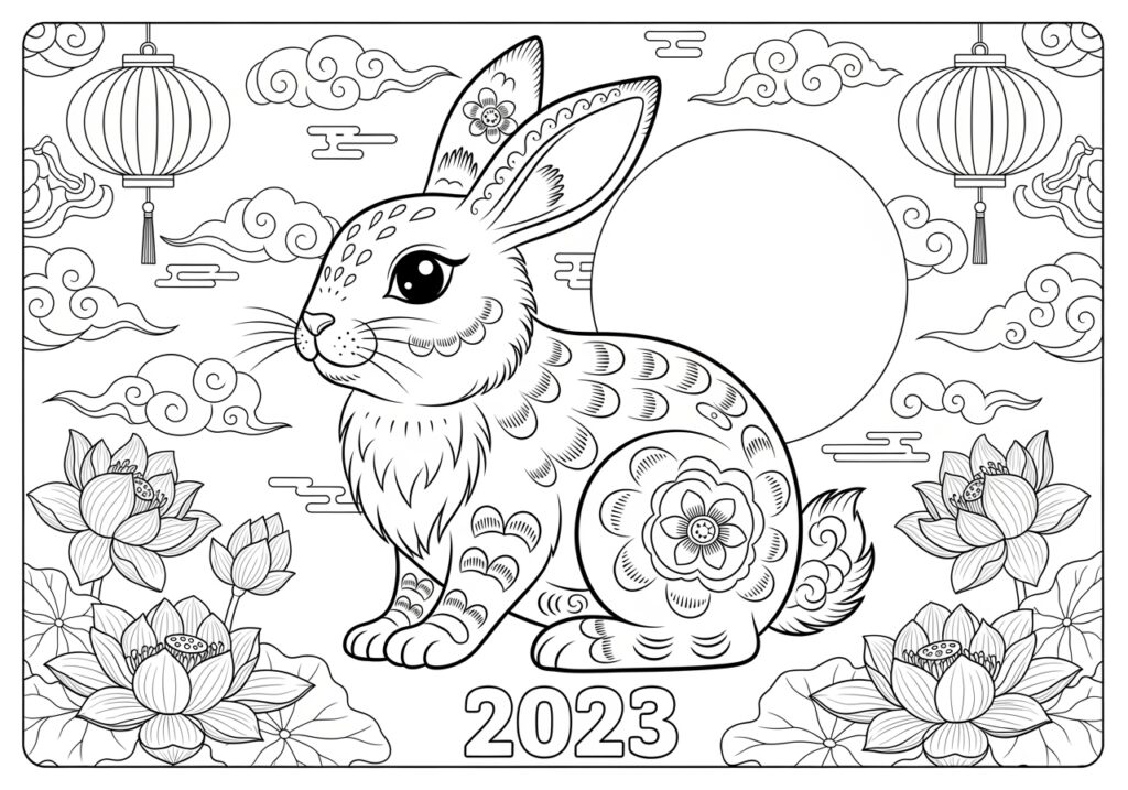 57 coloriages de lapins gratuits - Téléchargements PDF imprimables