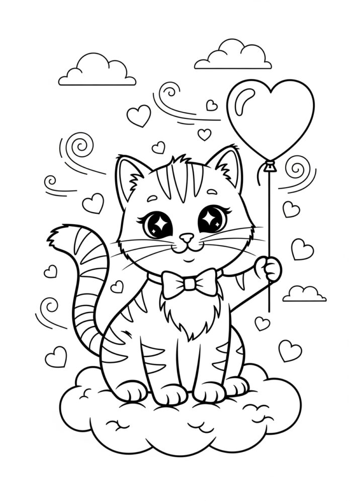 108 Free Kitten Coloring Pages - Printable Pdf Downloads
