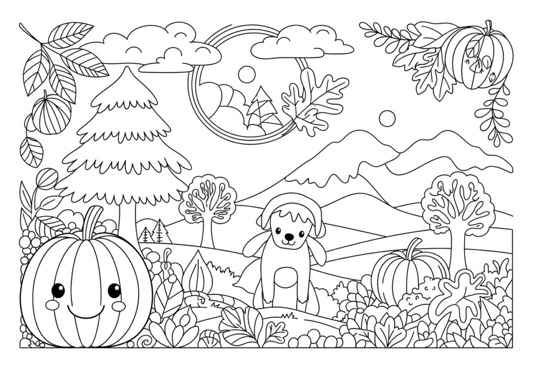 253 coloriages d'automne - Téléchargements PDF gratuits à imprimer