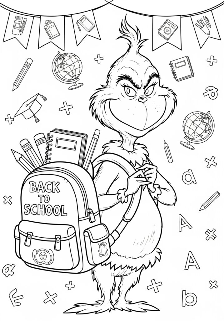 77 Dibujos del Grinch para Colorear Gratis - Descargas en PDF Imprimibles
