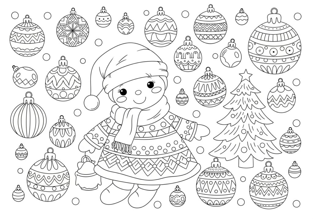 Festive Merry Christmas Dad Coloring Page for Kids