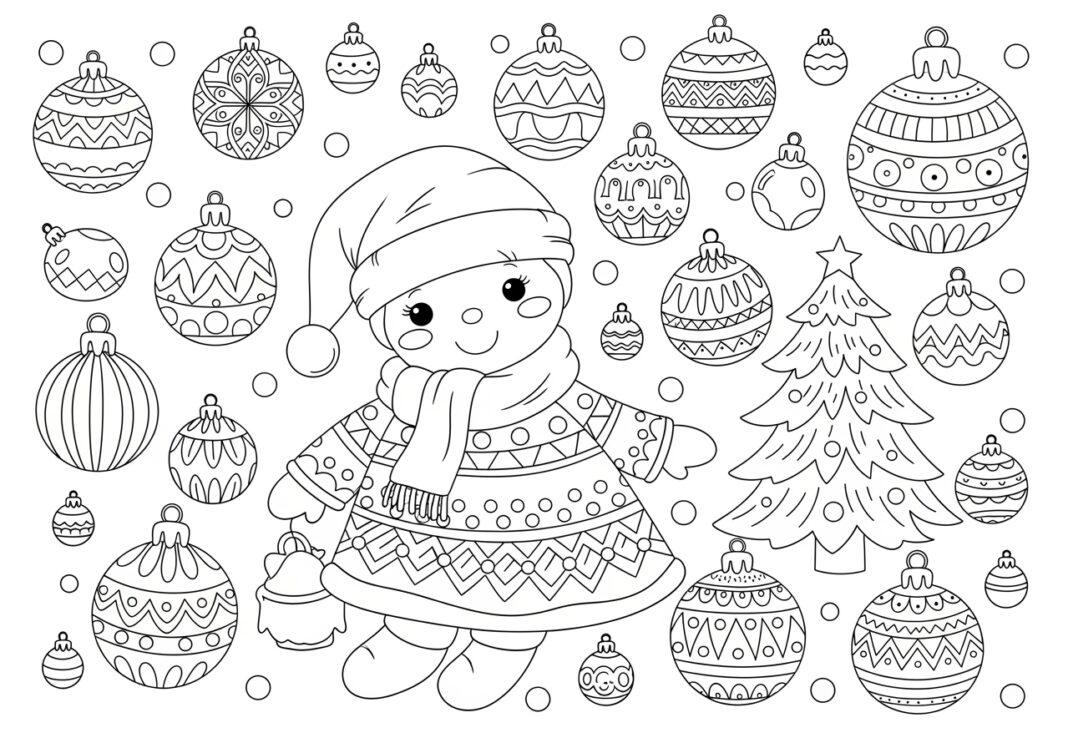 Festive Merry Christmas Dad Coloring Page for Kids