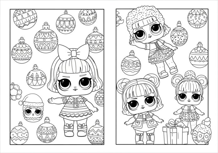 Christmas Coloring Page Hard - Festive Printable